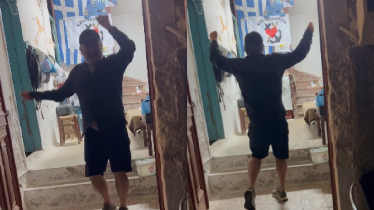 Σε τρελά κέφια ο Λάκης Λαζόπουλος: Το εναλλακτικό ζεϊμπέκικο του ...