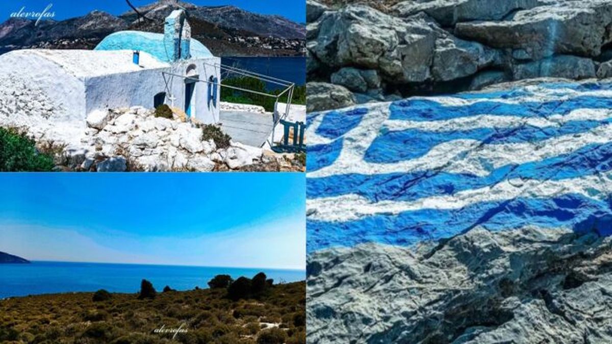 Πανέμορφη εικόνα: Εντυπωσιάζει το νησάκι της Αγίας Κυριάκης με τη ...