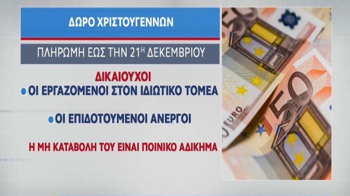 Δώρο Χριστουγέννων: Τι γίνεται σε περίπτωση απόλυσης ή παραίτησης ...