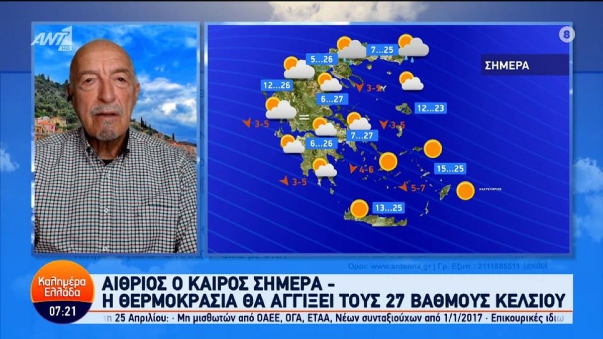 Καιρική «καμπάνα» από τον Τάσο Αρνιακό: «Απολαύστε το... καλοκαίρι για ...