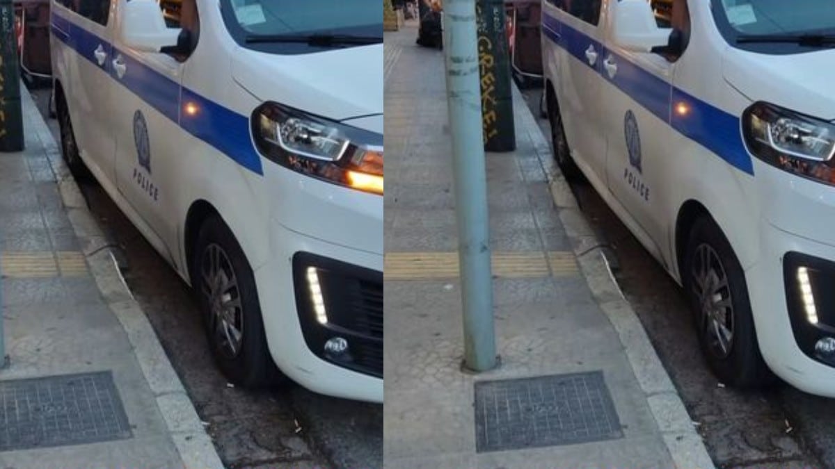 Απαράδεκτη συμπεριφορά: Περιπολικό στάθμευσε σε ράμπα ΑΜΕΑ στη λεωφόρο ...