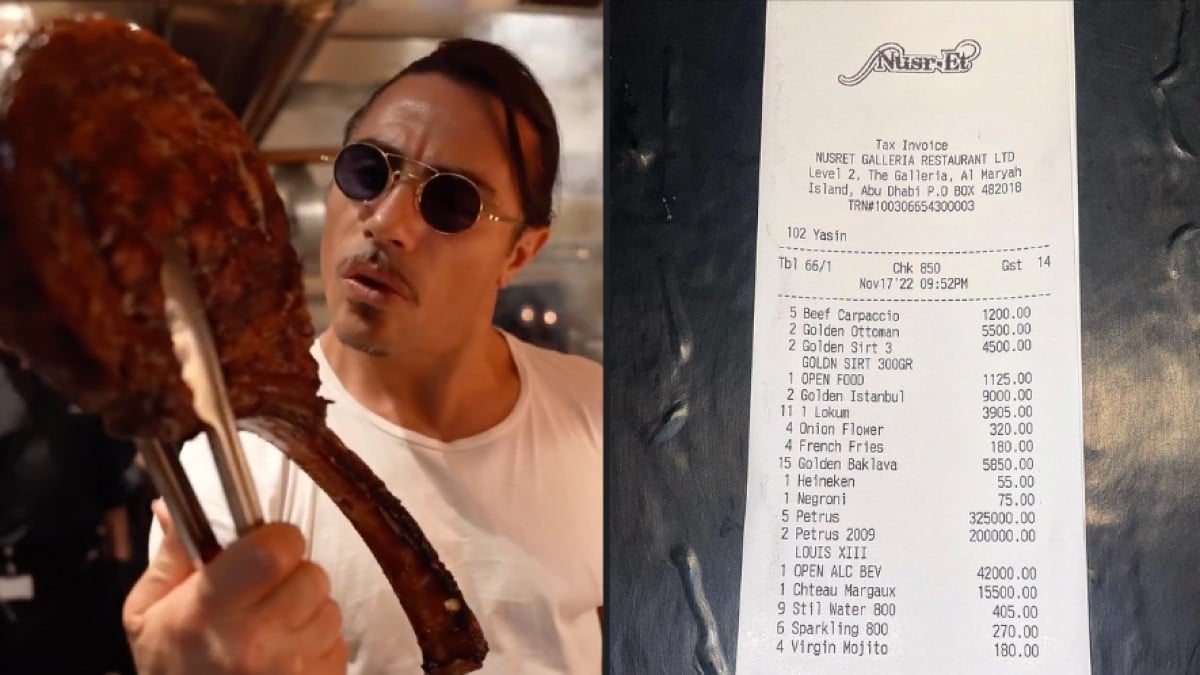 Ο κόσμος έπαθε «πλάκα» με το ποσό: Ο Salt Bae μοιράστηκε μια απόδειξη ...