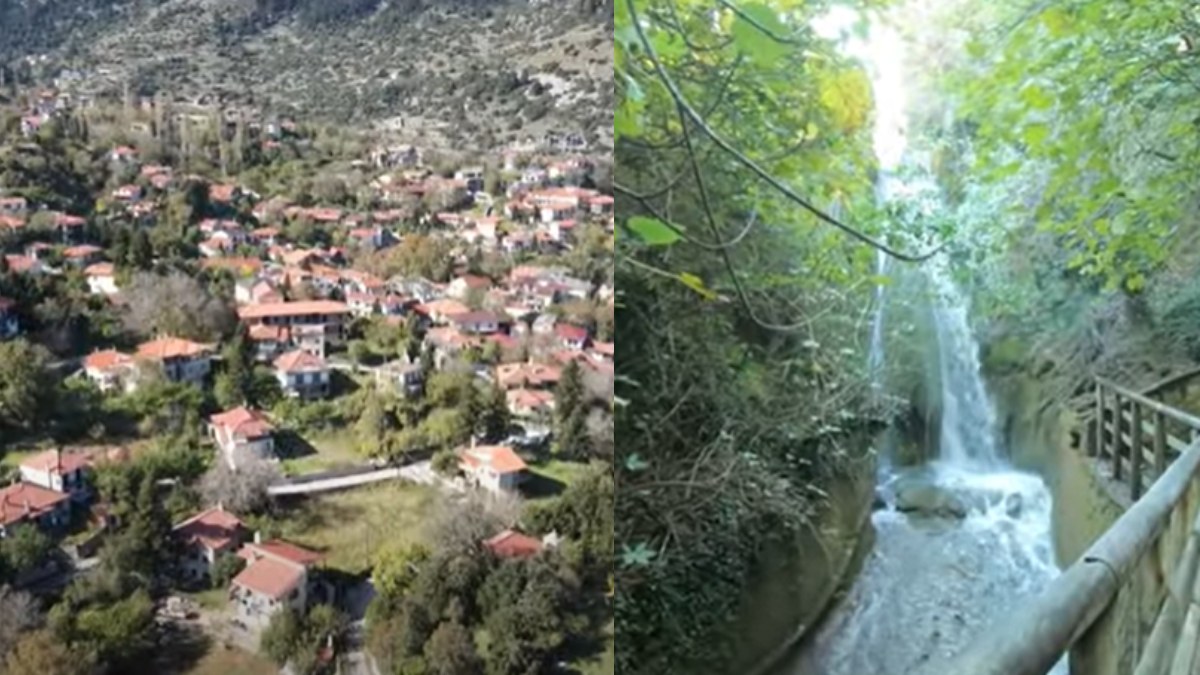 Αγόριανη: Το γραφικό χωριό στον Παρνασσό με τον παραδεισένιο καταρράκτη ...