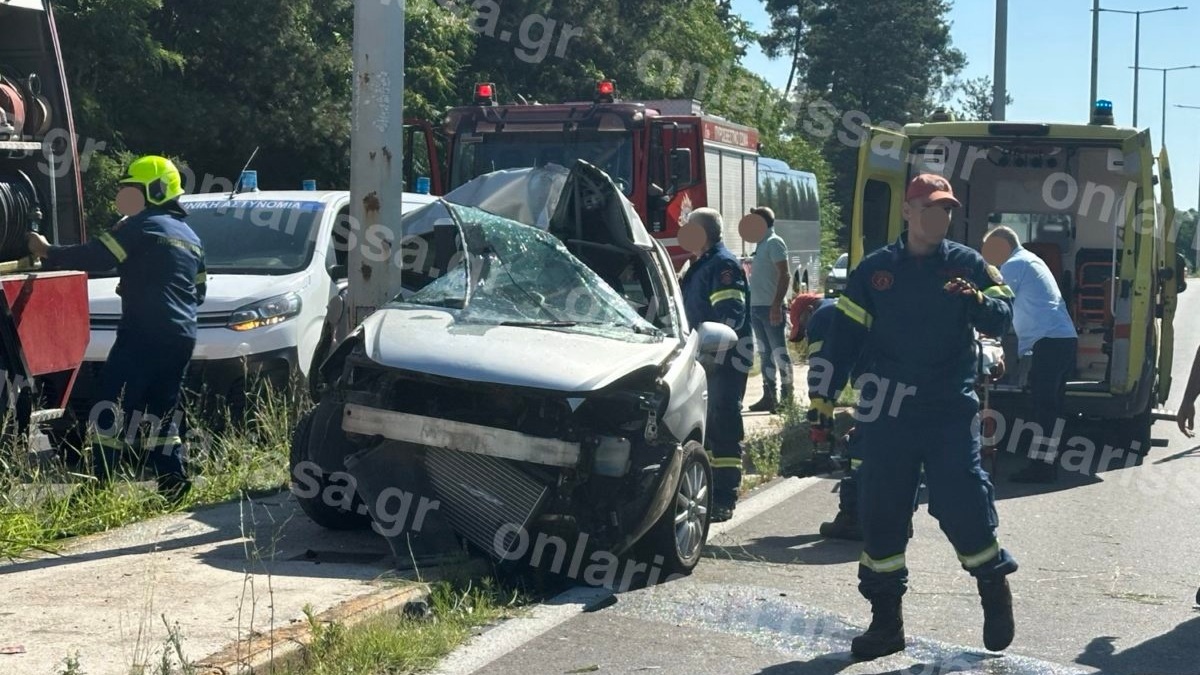 Λάρισα: Νεκρή οδηγός σε τροχαίο - Έπεσε με το αυτοκίνητό της πάνω σε ...