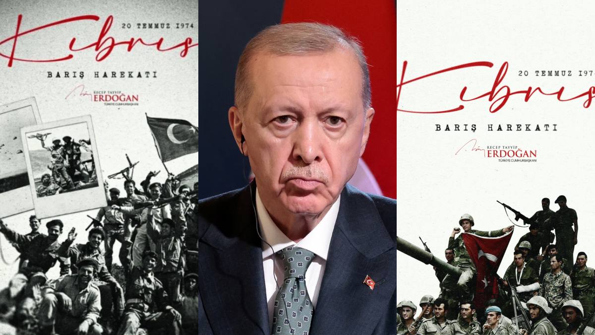Φάουλ Ερντογάν: Χρησιμοποίησε εικόνα της ΕΟΚΑ αντί για τον τουρκικό ...