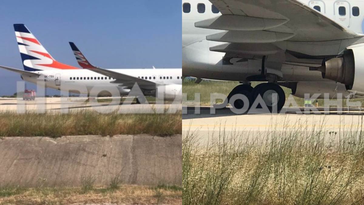 Συναγερμός στο αεροδρόμιο της Ρόδου: Έσκασε λάστιχο αεροσκάφους κατά ...