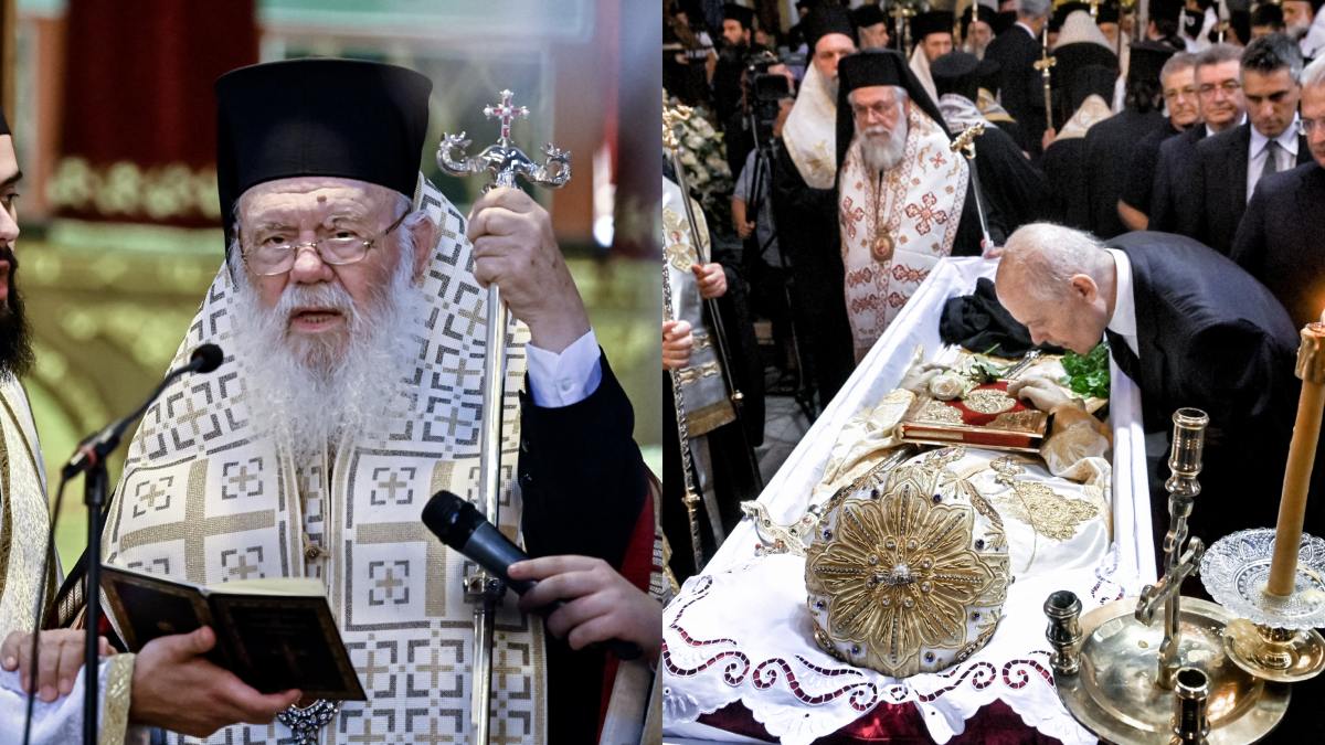 Με την παρουσία του Αρχιεπισκόπου Ιερωνύμου τελέστηκε η εξόδιος ...